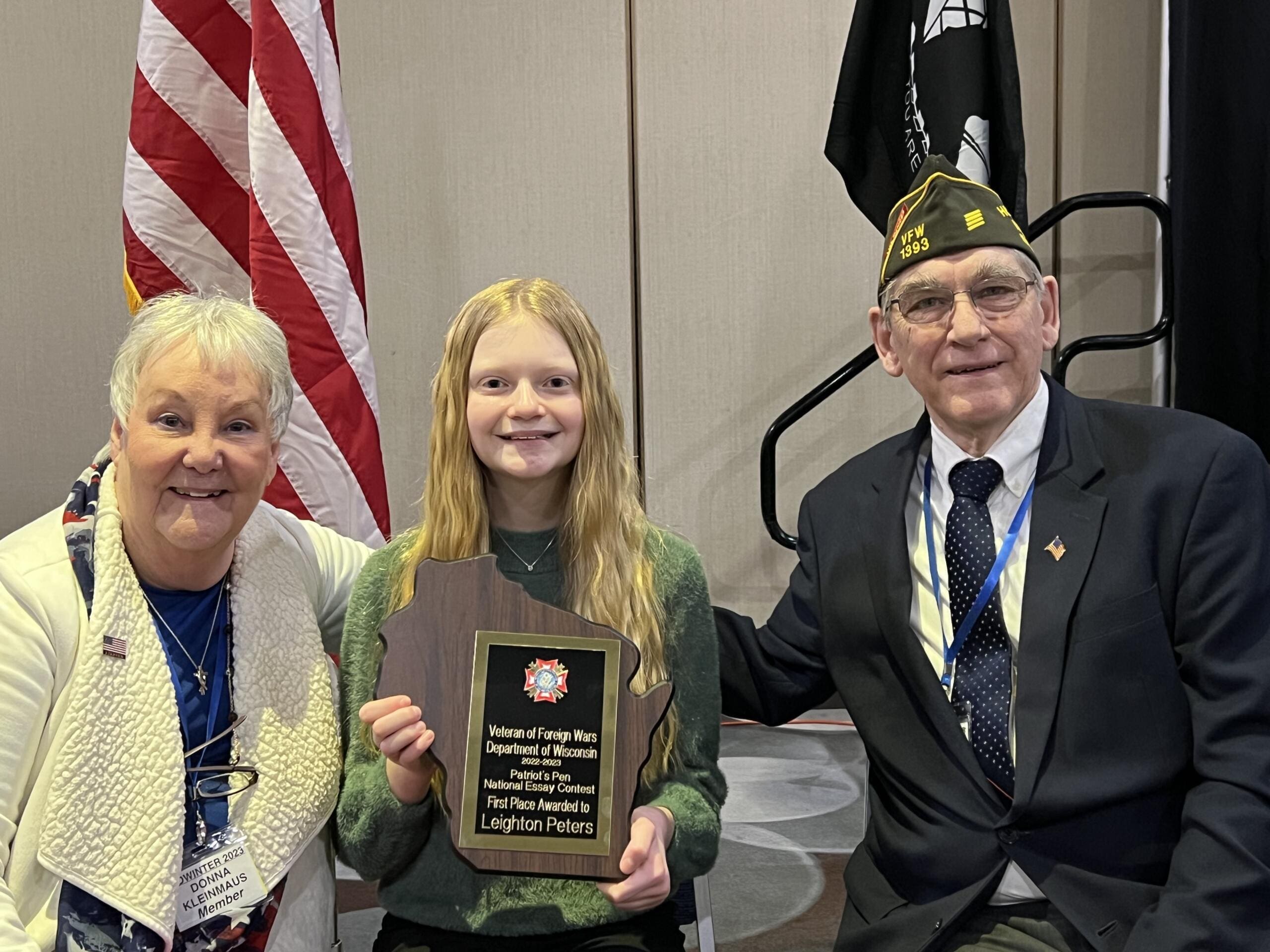 7th Grade Student Selected as VFW Essay Winner | SJS - St Joseph Rice ...
